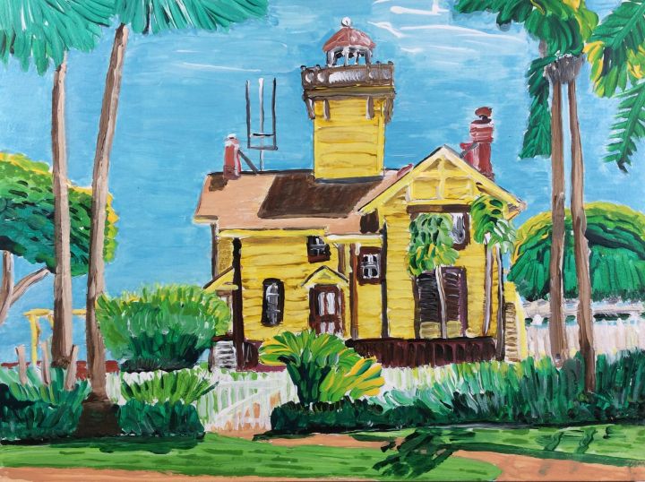 Point Fermin Lighthouse - Iver Thompson - Paintings & Prints ...
