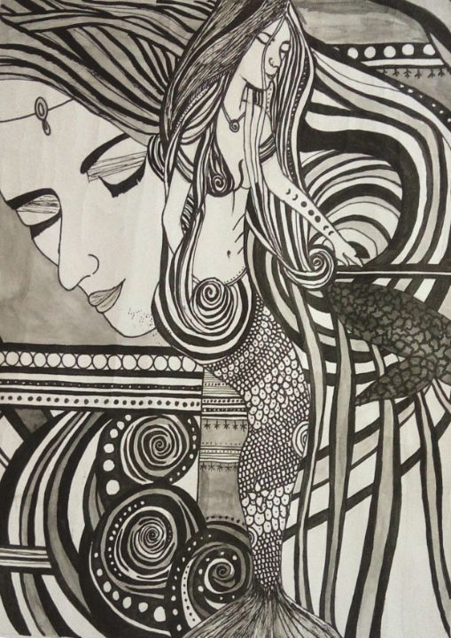Selflessness - Swetha's Art - Drawings & Illustration, Abstract ...