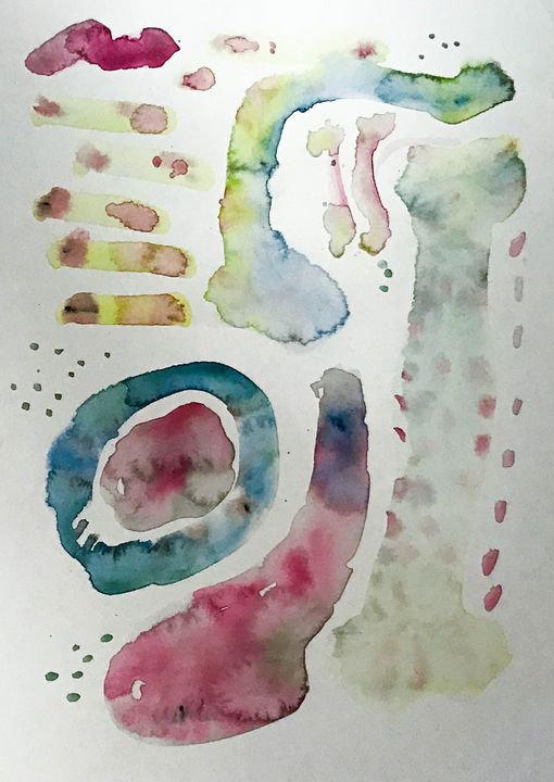 Organic Shapes 2 - St. Lenina - Paintings & Prints, Abstract, Organic ...