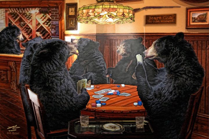 "The Bears Club" - Michael's Renderings - Paintings & Prints, Animals ...