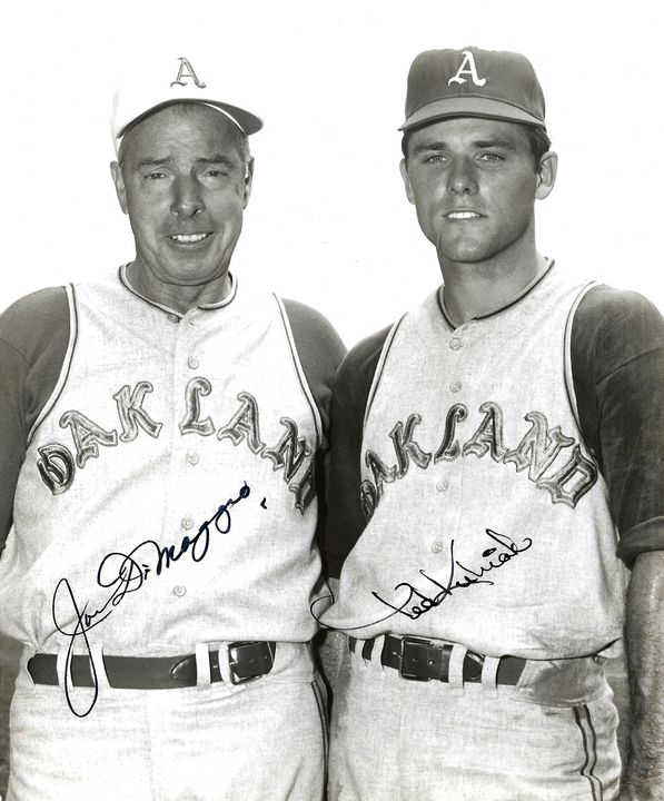Ted Kubiak & Joe DiMaggio, 1968 - Old School MVP - Photography, Sports ...