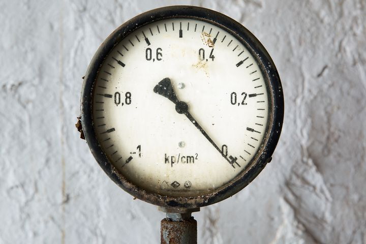 Old manometer on grunge background - maroti - Photography, Abstract ...