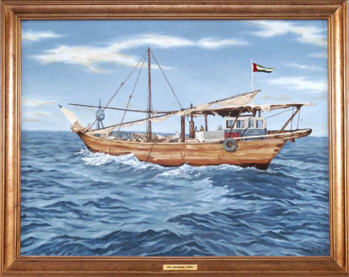 C-52 A Modern Dhow - Arab Cultural Paintings - Paintings & Prints ...