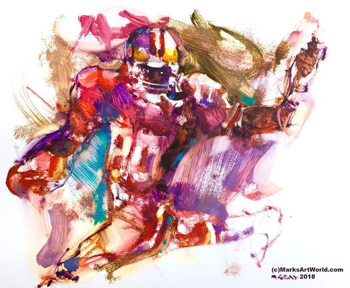 Jerry Rice by Mark Gray - MarksArtWorld - Paintings & Prints, Sports ...