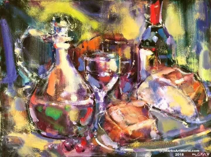 Still Life by Mark Gray - MarksArtWorld - Paintings & Prints, Still ...
