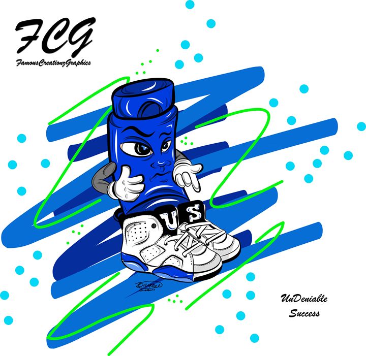 Sport Blue art print - Famous Creationz - Paintings & Prints, Abstract ...