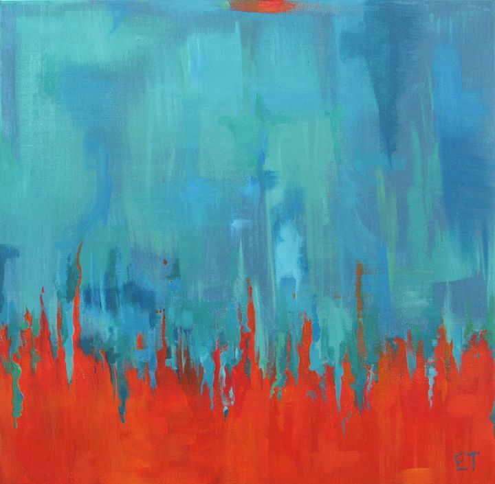Fire & Ice - *Erin Trombley Art * - Paintings & Prints, Abstract ...