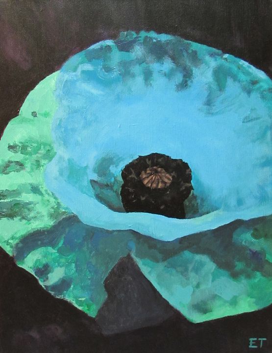 Blue Poppy - *Erin Trombley Art * - Paintings & Prints, Flowers, Plants ...