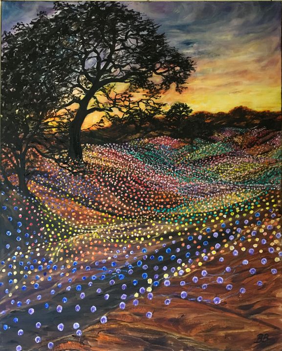 “Fields of Lights” - BB Fine Art - Paintings & Prints, Landscapes ...