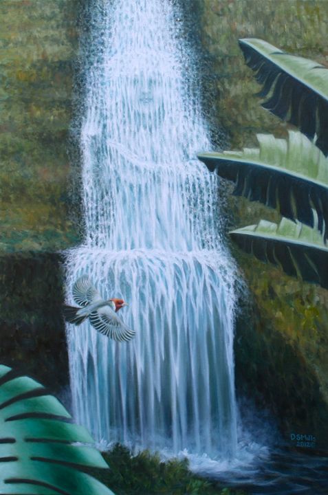 Spirit Falls - Dan Mills Art - Paintings & Prints, Fantasy & Mythology ...