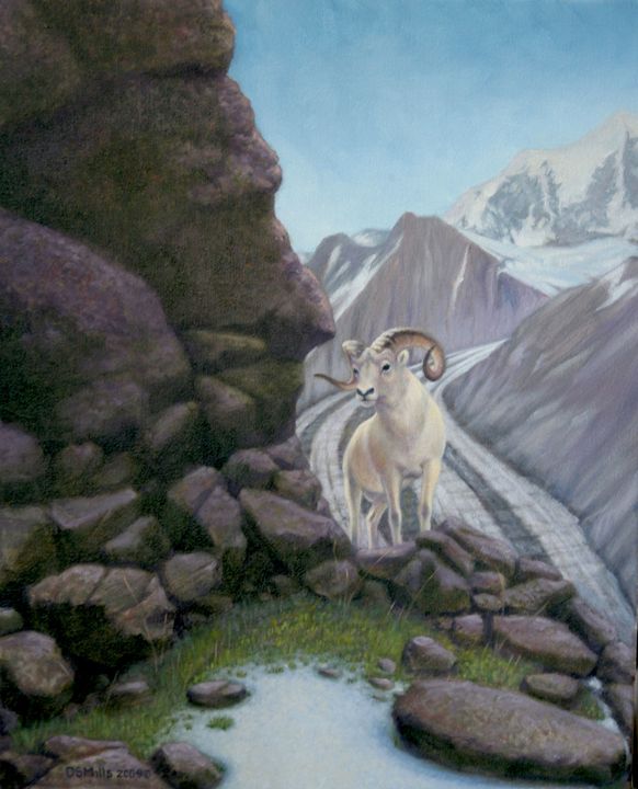 Alpine Salad Bar - Dan Mills Art - Paintings & Prints, Animals, Birds ...