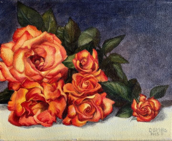 Garden Roses - Dan Mills Art - Paintings & Prints, Still Life, Floral ...