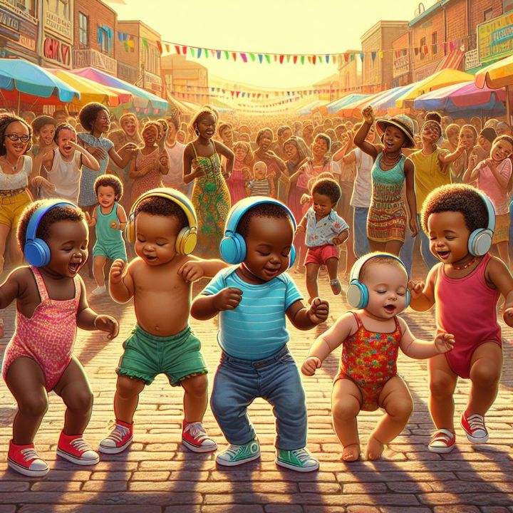 Babies dancing at the market square. - Adascrafts - Digital Art & AI ...
