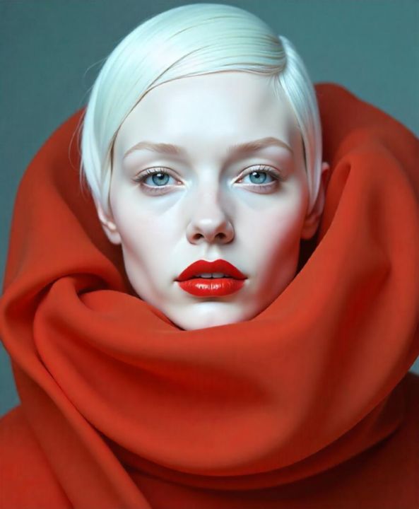 WOMAN IN RED - SONYA DESIGN - Digital Art & AI, People & Figures ...