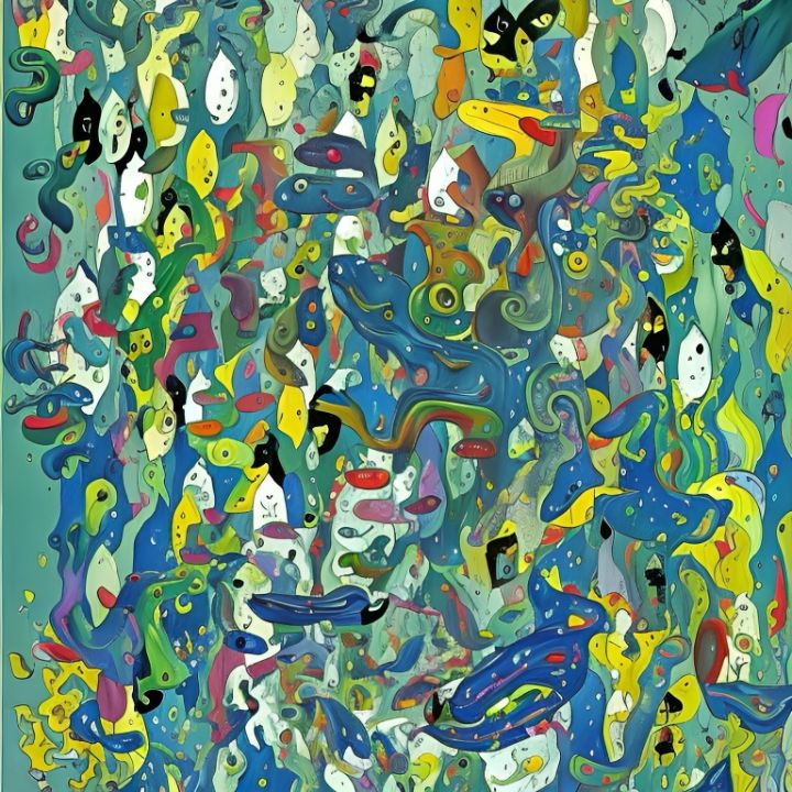 Secret creatures - Lee Duvall - Digital Art, Abstract, Irregular Forms ...