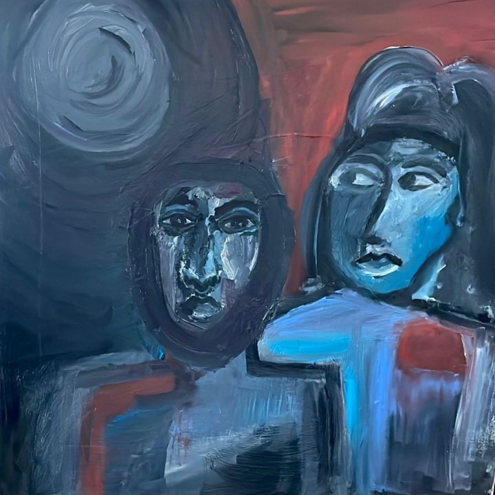 The moon - Tomas Perestrelo - Paintings & Prints, Abstract, Color - ArtPal