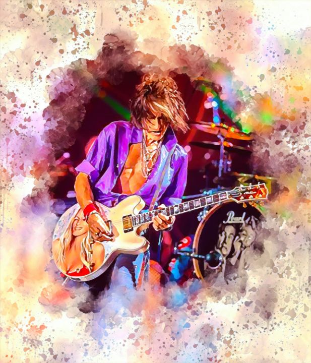 Joe Perry - Karl Knox Images - Digital Art & AI, Entertainment, Music ...