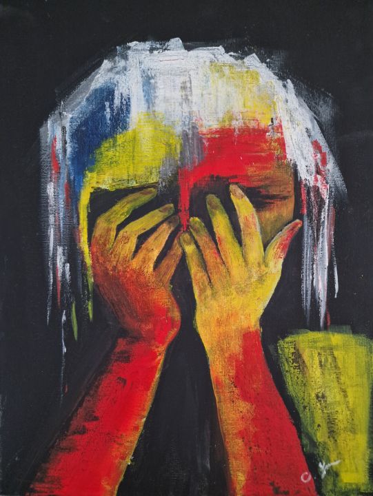 Silent sorrow - Disappeared here - Paintings & Prints, Abstract, Other ...