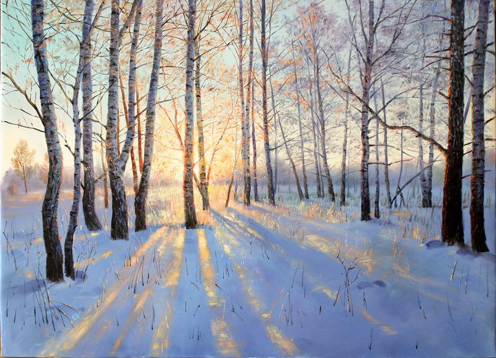beautiful sunshine on snowfield - Matviienko Dmytro Volodimyrovich ...