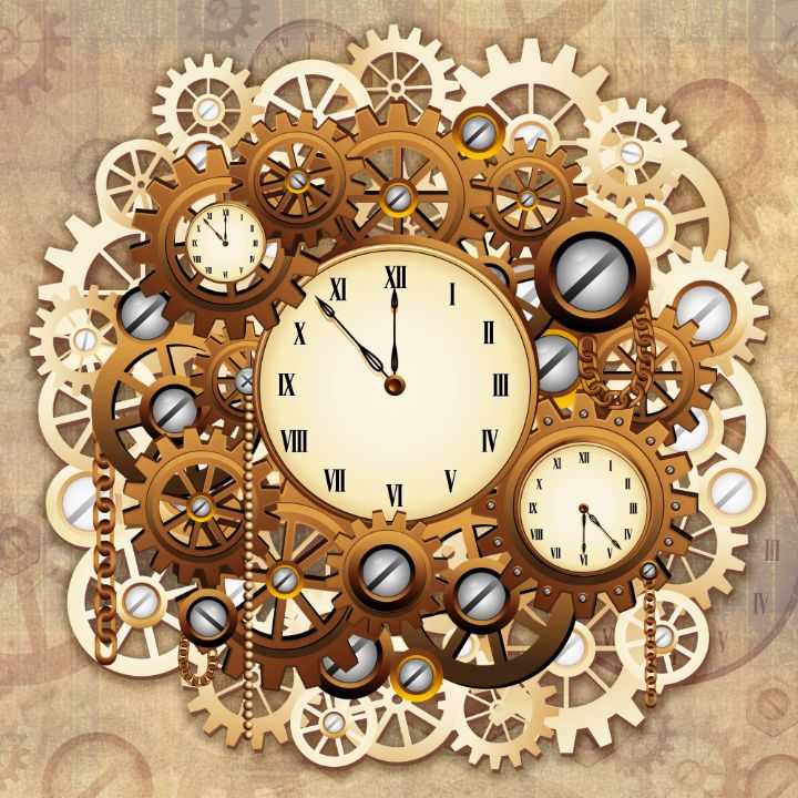 Steampunk Clocks Retro Machine - BluedarkArt - Digital Art & AI ...