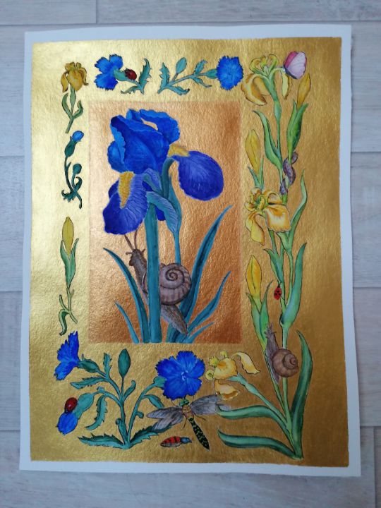 Iris Anne de Bretagne Illumination - Aurelis Lysaurum - Paintings ...