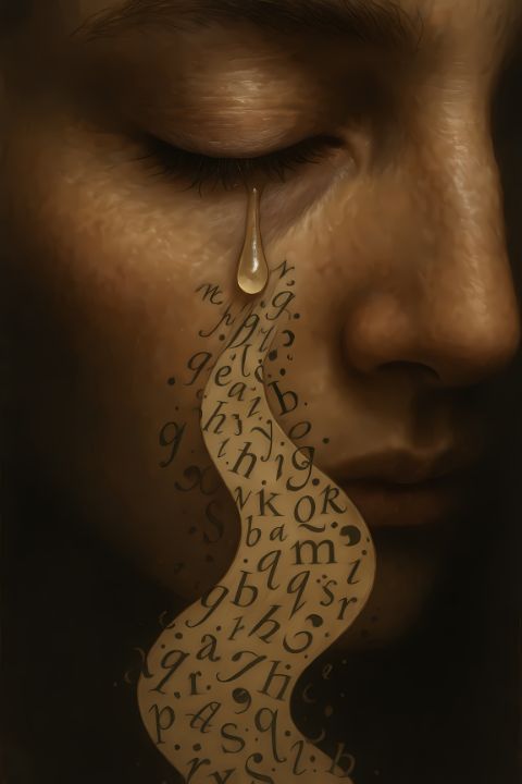 Letters Weep - Legacy Canvas - Digital Art & AI, People & Figures ...