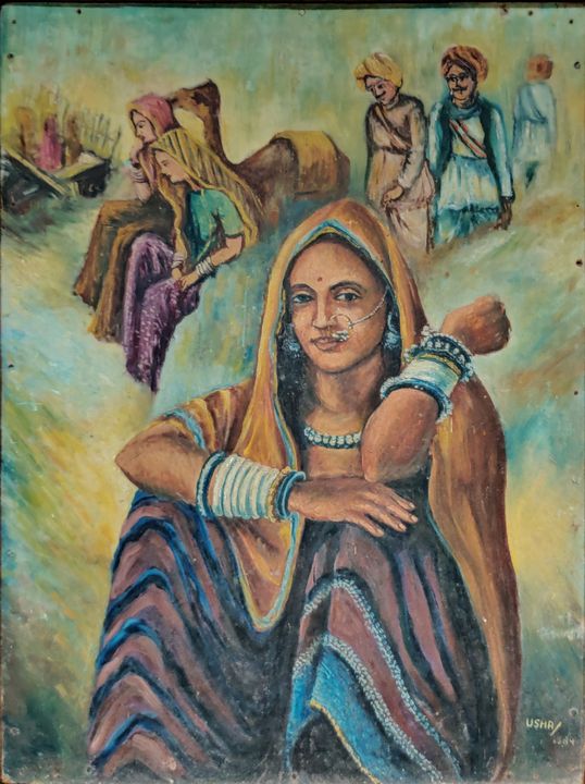 Migrating for better living. - Usha Singh - Paintings & Prints, People ...