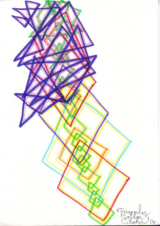 TRIANGULAR MOTION - CORMACPABAKER - Drawings & Illustration, Abstract ...