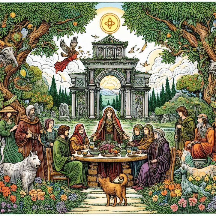 Summer feast - Yorkistgirl - Digital Art & AI, People & Figures, Family & Friends, Other Family ...