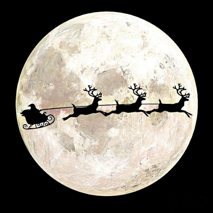 To The Moon Santa - Discover My World - Digital Art & AI, Holidays ... To The Moon Santa - Discover My World - Digital Art & AI, Holidays ...