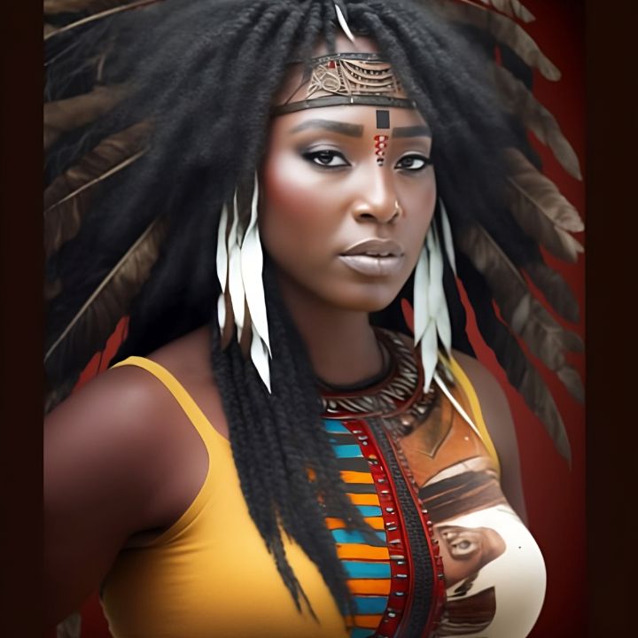 american indian 3 - emerald city art - Digital Art & AI, Ethnic ...