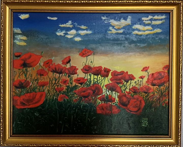 Poppy Fields - Artrepreneur World - Paintings & Prints, Landscapes ...