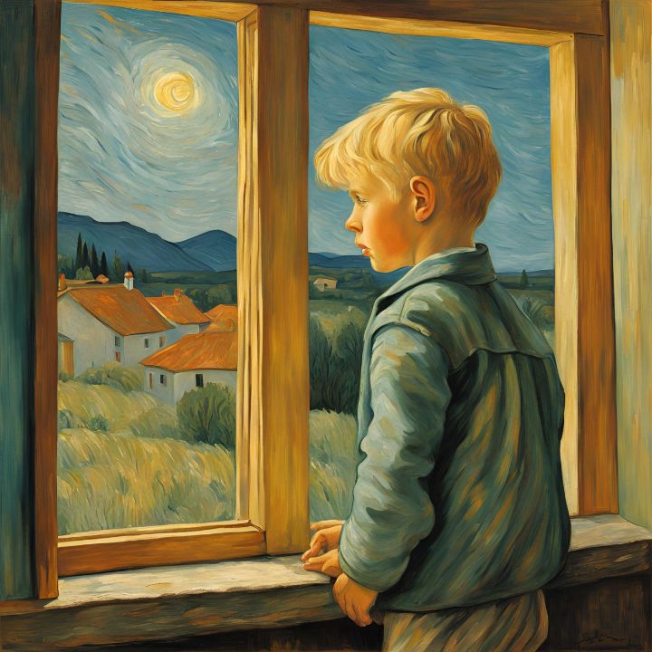 A Boy's Longing: Waiting for Home - Venezia1 - Drawings & Illustration ...