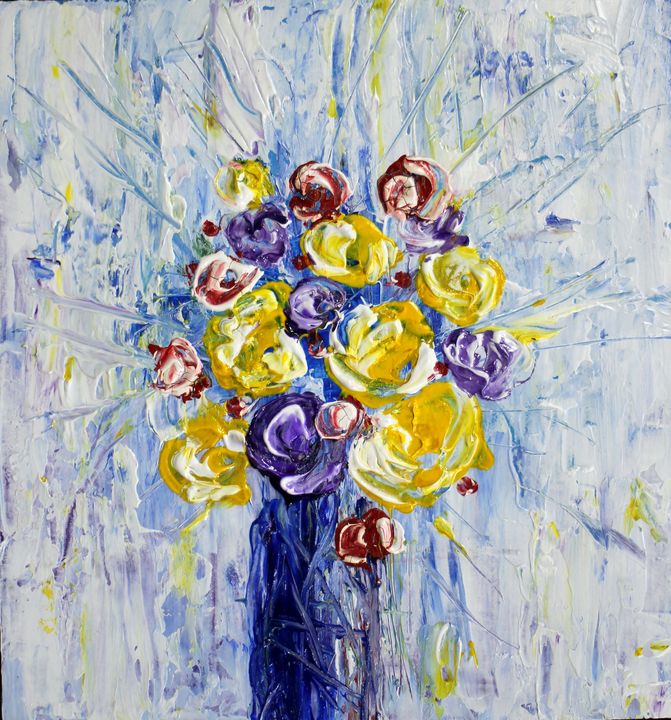 Vase - Baba - Paintings & Prints, Flowers, Plants, & Trees, Flowers ...