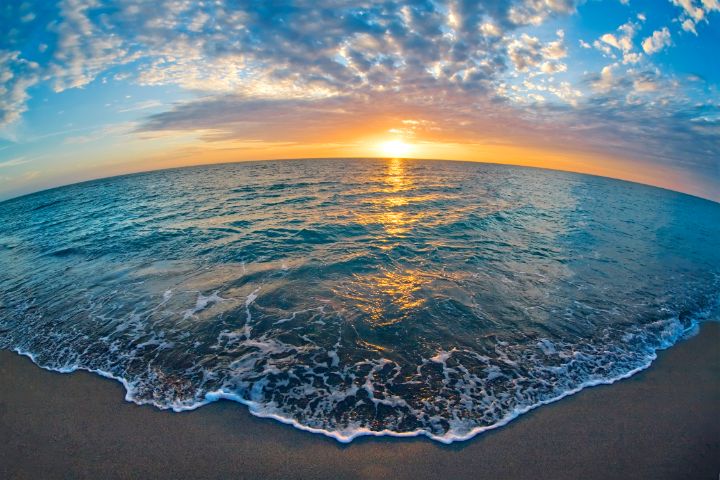 Sunset over the Gulf of Mexico from - Jim Schwabel - Digital Art & AI ...