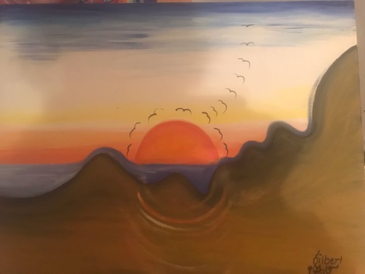 Sun Rise - Art by Gilbert - Paintings & Prints, Landscapes & Nature ...