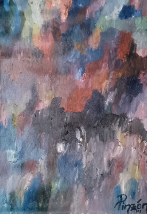 La City - Luis Pinzon - Paintings & Prints, Abstract, Color - ArtPal