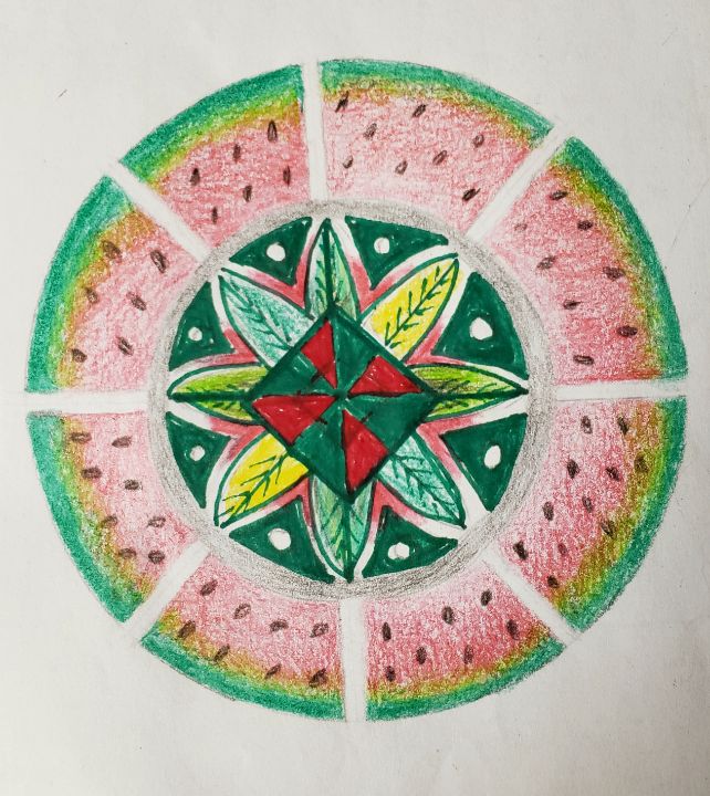 Mmm watermelon - Julie Henna - Drawings & Illustration, Food & Beverage ...