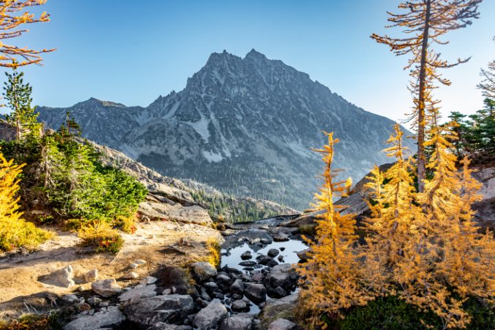 Mt. Stuart in Larch Season 1 - Austin Ulfers - Photography, Landscapes & Nature, Mountains - ArtPal