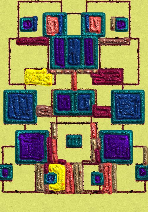 Never ending squares - Lolly Miller - Digital Art, Abstract, Geometric ...