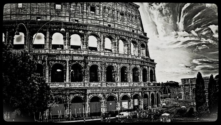 ROMAN COLOSSEUM IN B/W - Lady Marie - Photography, Places & Travel ...