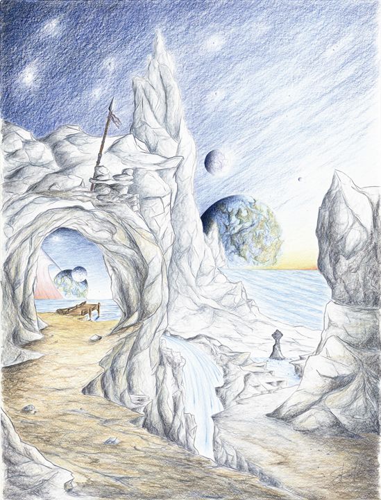 Planet Crossing - Spaced Out Art - Drawings & Illustration, Astronomy ...