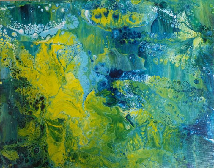 Yellow world - Paulo Baptista - Paintings & Prints, Abstract, Movement ...