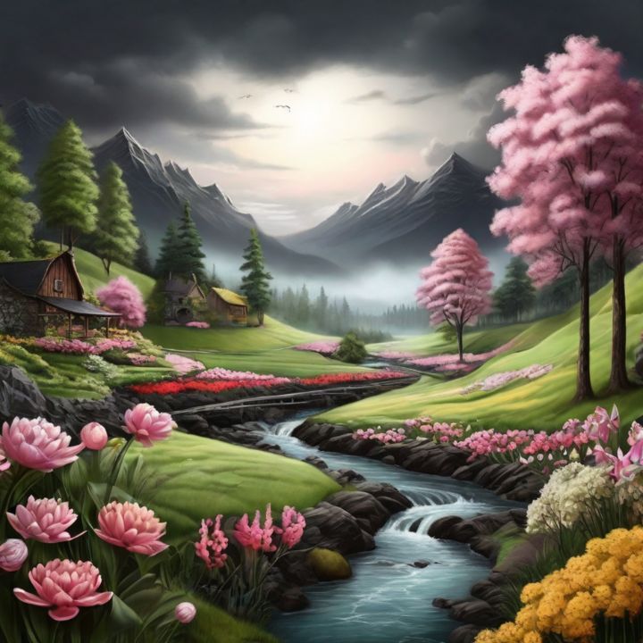Spring Nature Landscape - Lucas Art - Digital Art, Landscapes & Nature ...