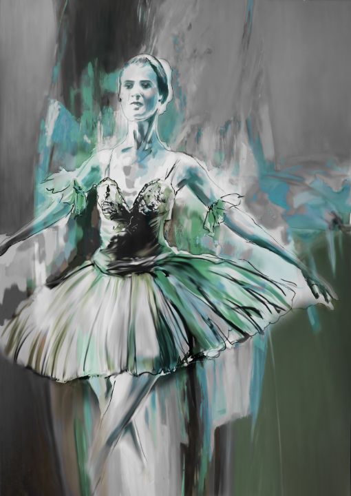 Ballet Dancer art 0012a - Gull G - Paintings & Prints, Abstract, Other ...