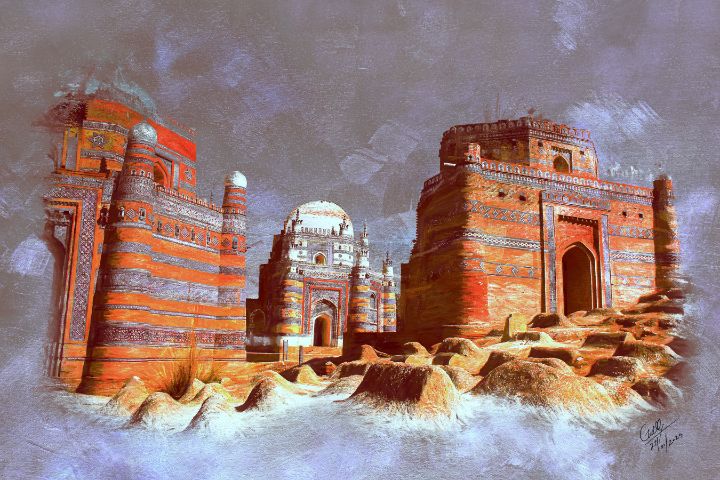 Uch Sharif Pakistan 01 - GullG - Paintings & Prints, Abstract, Other ...