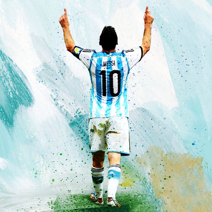 Lionel Messi 67 - Gull G - Paintings & Prints, Abstract, Other Abstract ...