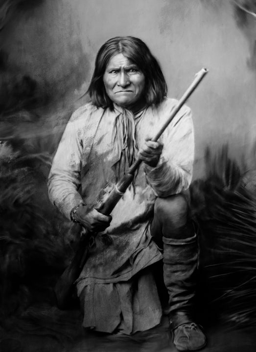 Geronimo Native art 1 - GullG - Paintings & Prints, People & Figures ...