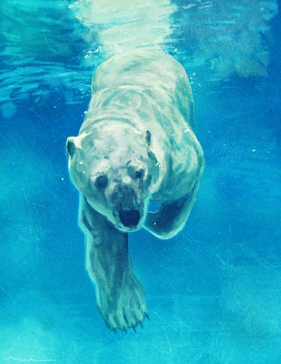Polar Bear - Nicole Fisher Art & Design - Digital Art & AI, Animals ...