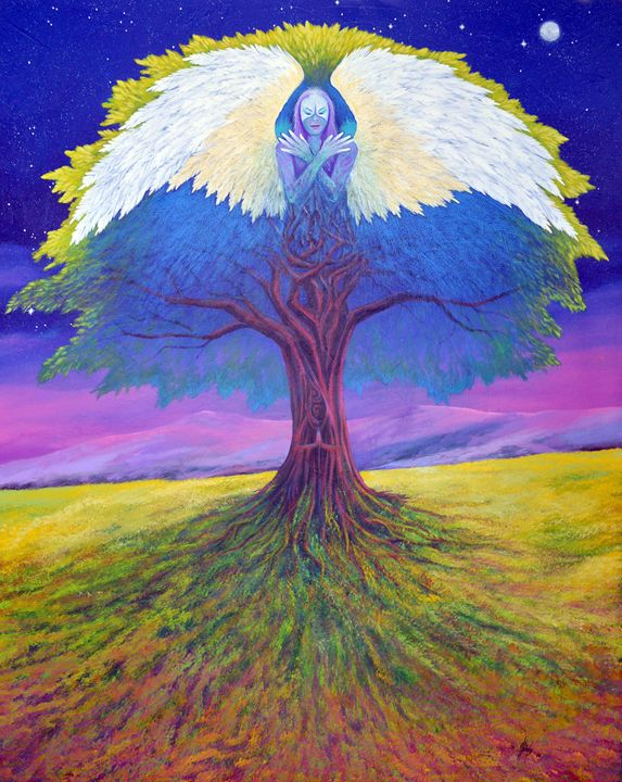 ARBOL ANGEL - ALFREDO DAVALOS - Paintings & Prints, Abstract ...